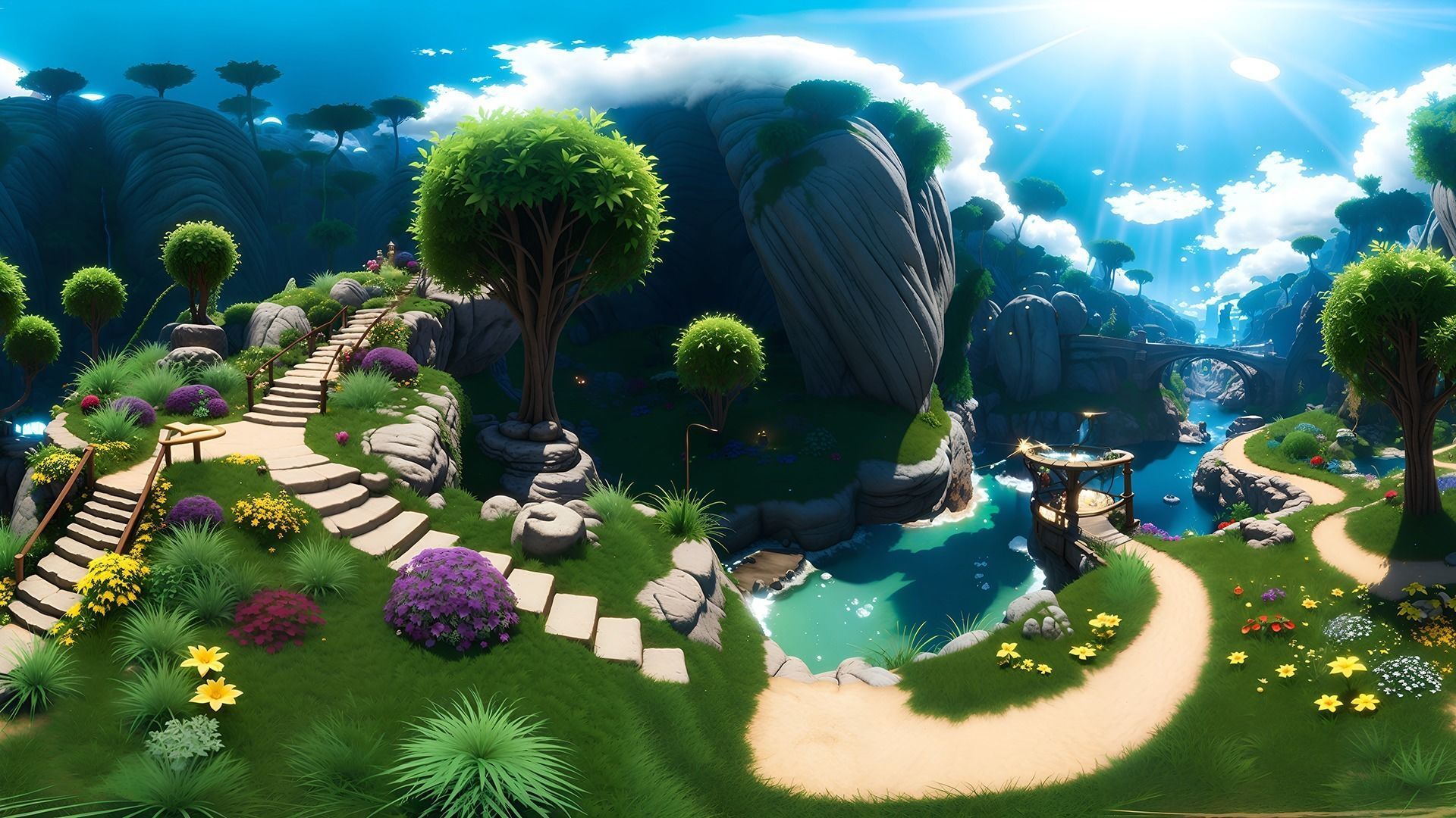 3D model HDRI Fantasy Fairytale VR / AR / low-poly | CGTrader