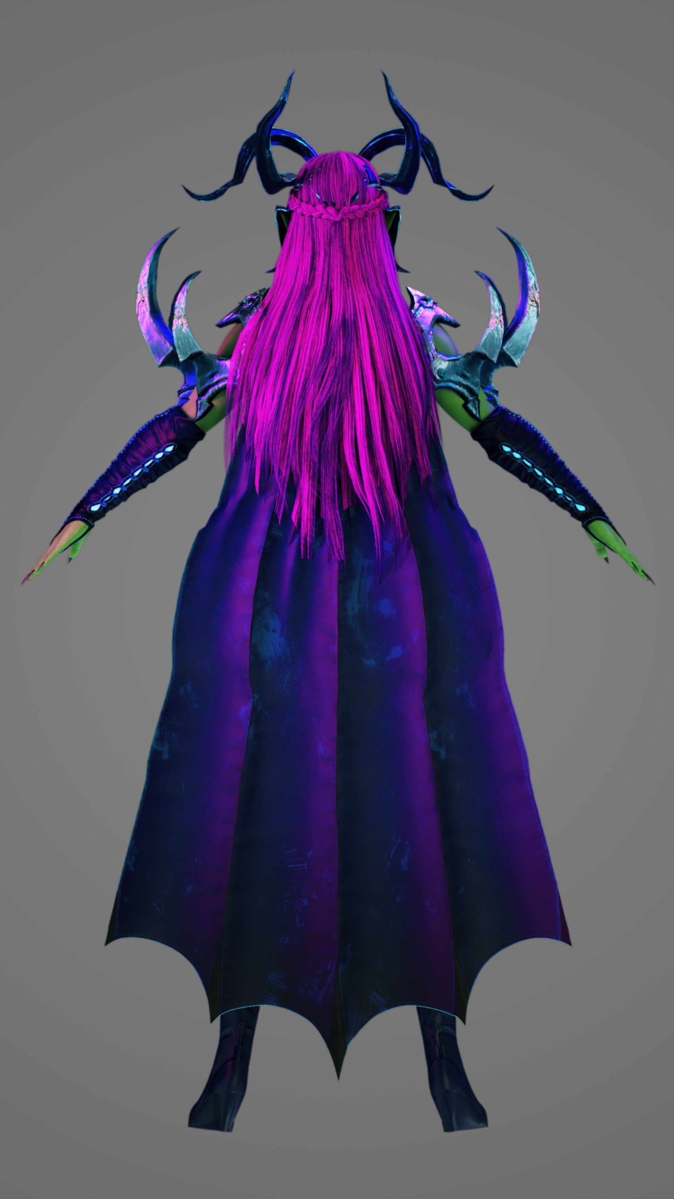 Female Necromancer - Witch 3D model animated rigged | CGTrader