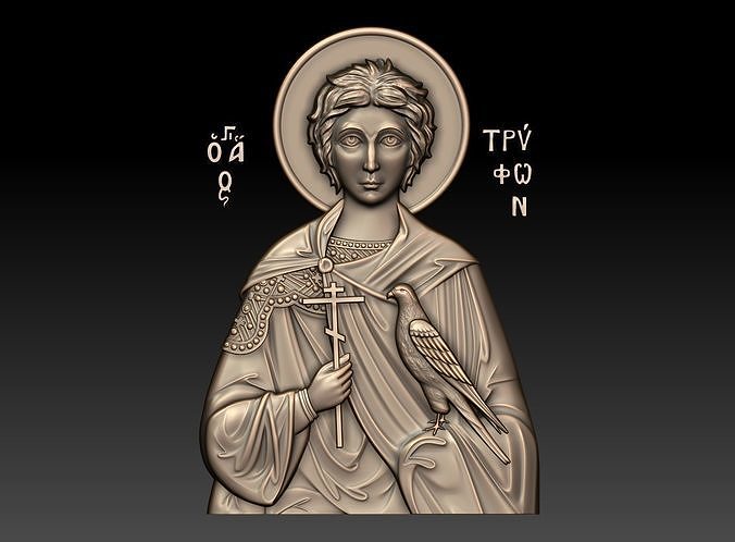 Saint Tryphon 3D model | CGTrader