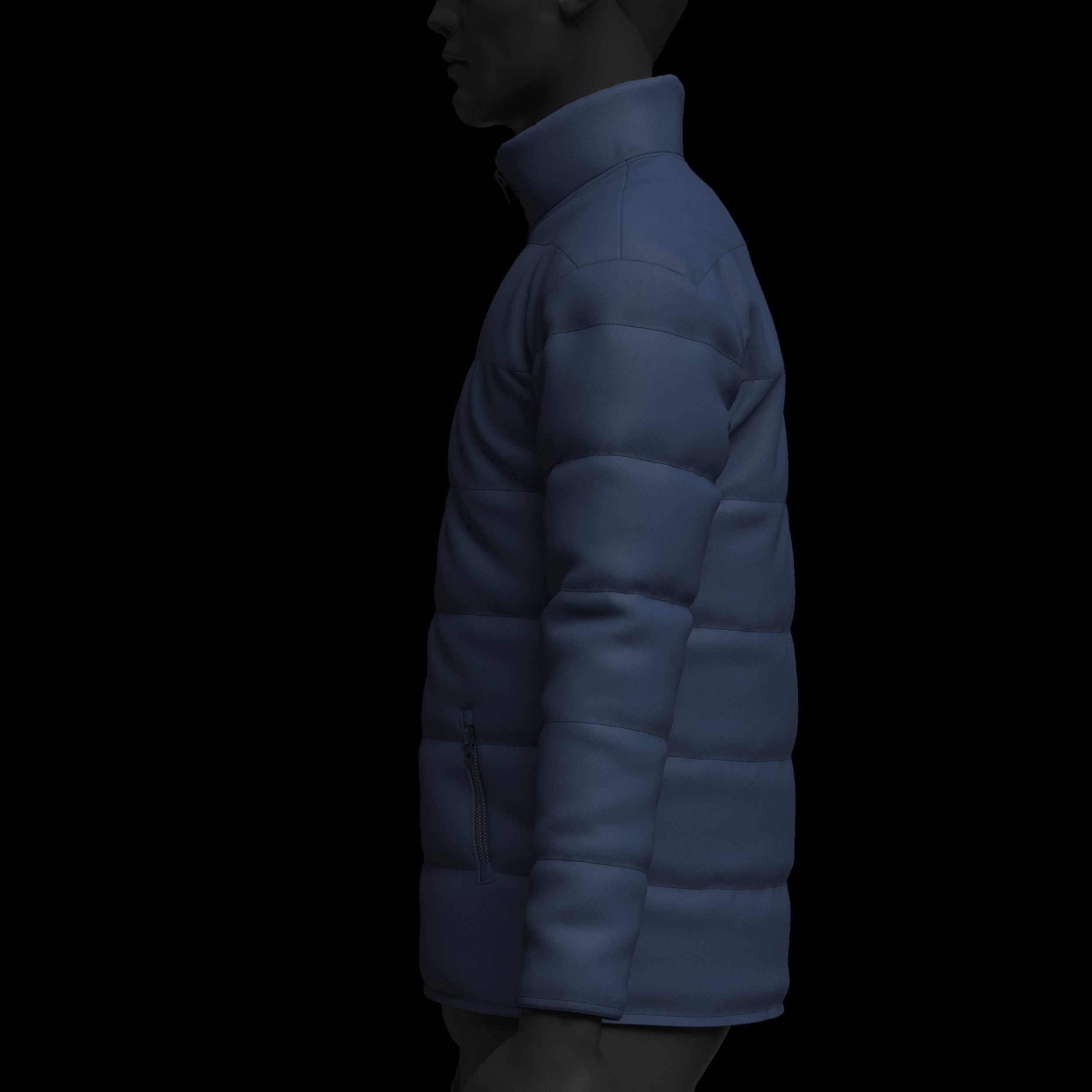 Puffer jacket 3d model 3D model | CGTrader