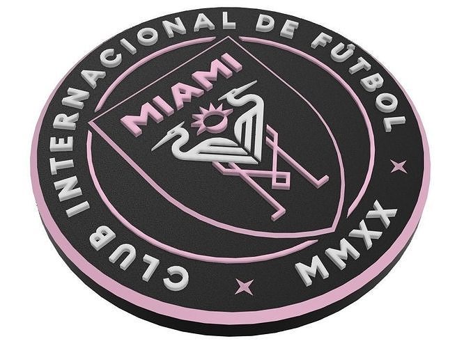 Inter Miami CF Wall Sign 3D model 3D printable | CGTrader