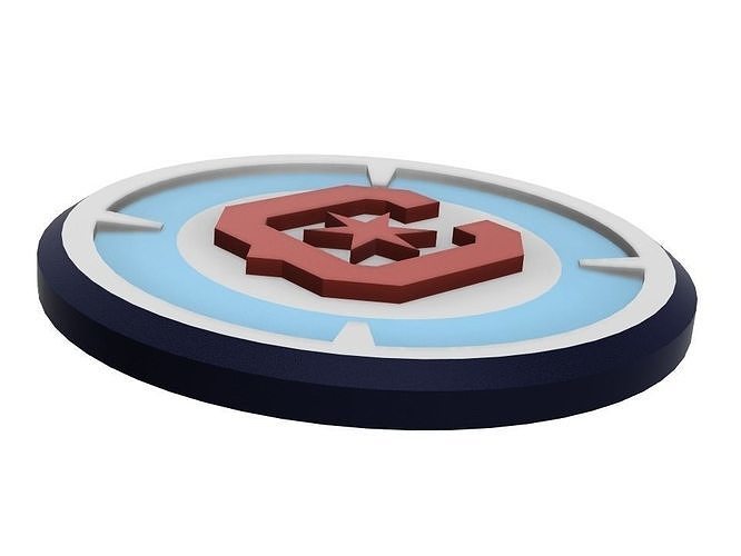 Chicago Fire FC Wall Sign 3D model 3D printable | CGTrader