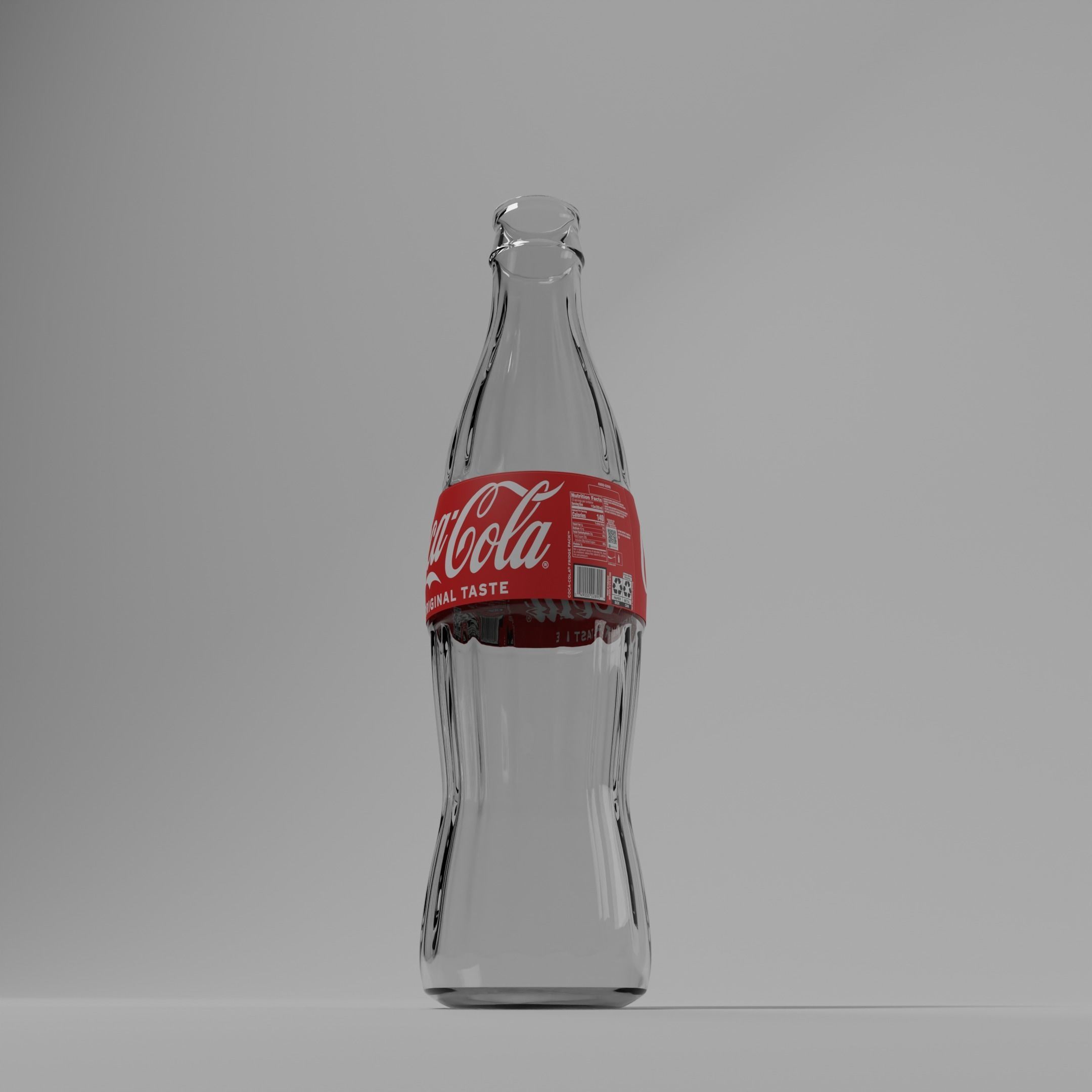 Coca Cola Glass Bottle 3D Model free 3D model | CGTrader