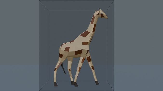 3D Low Poly Giraffe Model free VR / AR / low-poly 3D model animated ...