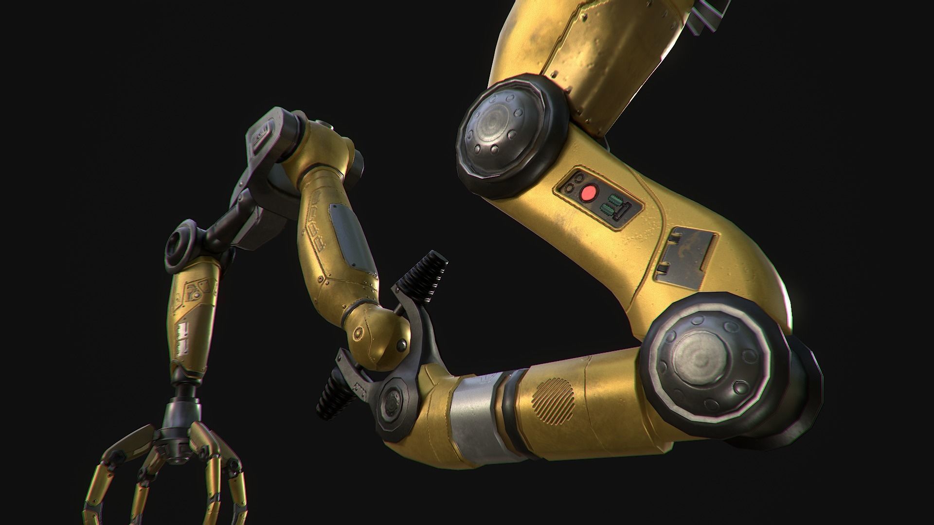 3D model Mechanical Arm Rigged VR / AR / low-poly | CGTrader