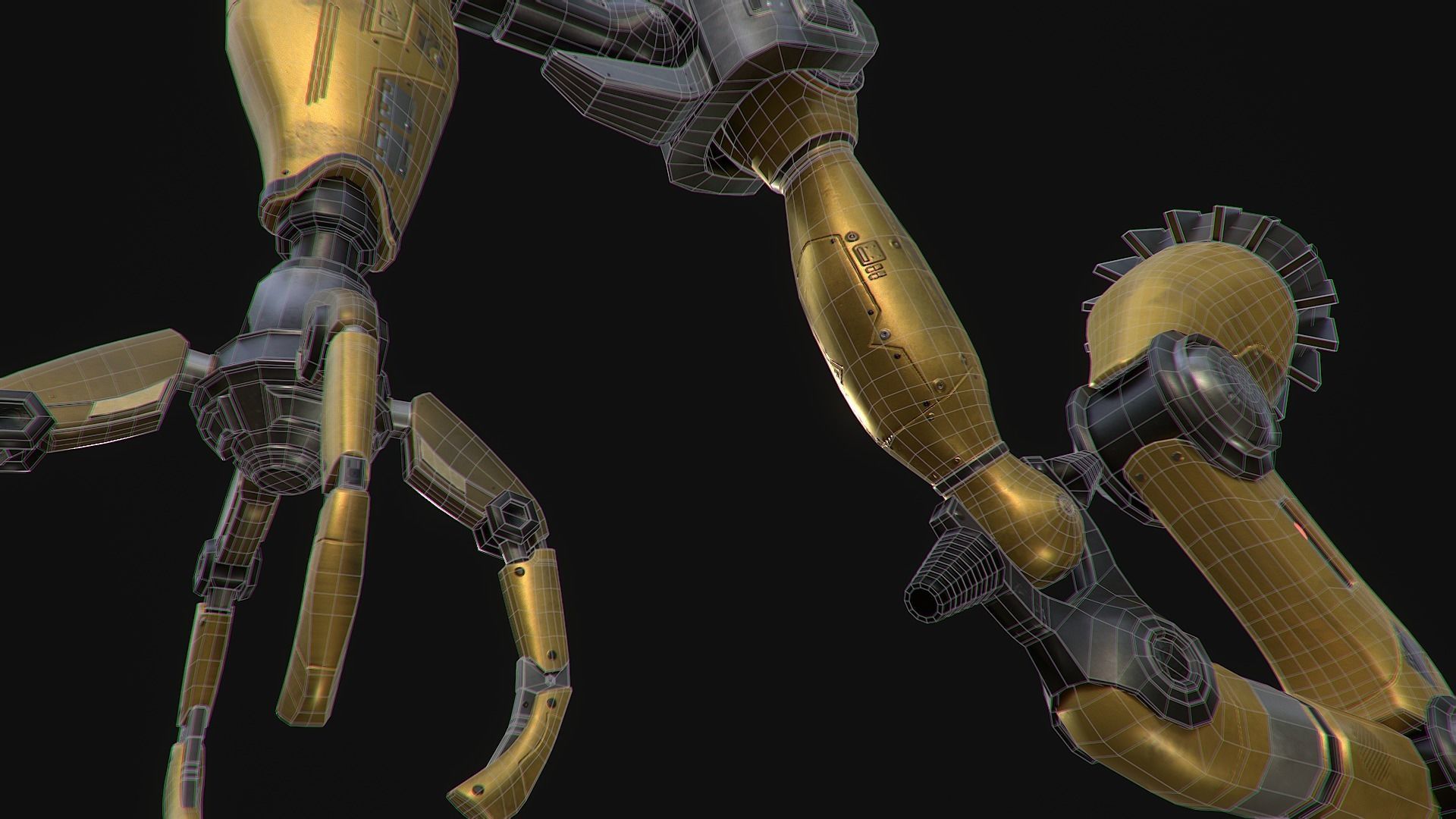3D model Mechanical Arm Rigged VR / AR / low-poly | CGTrader