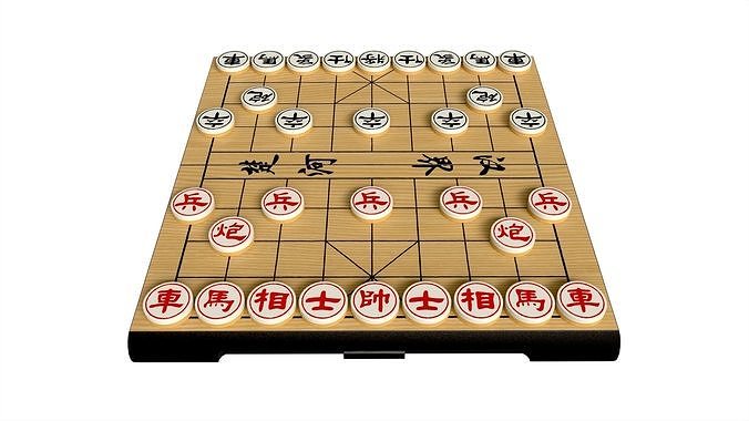 Chinese Chess Xiangqi Board Table Strategy Game 3D model | CGTrader
