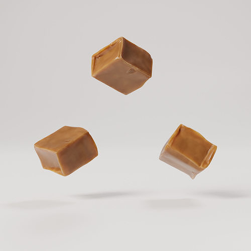 3D model Caramel VR / AR / low-poly | CGTrader