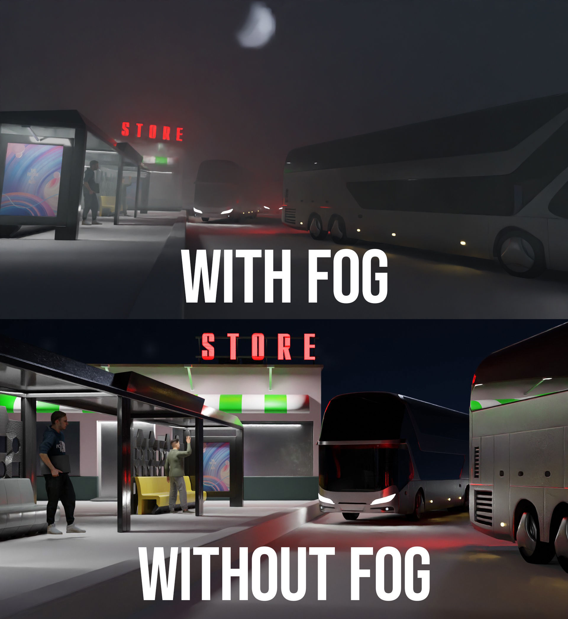 3D model Bus station VR / AR / low-poly | CGTrader