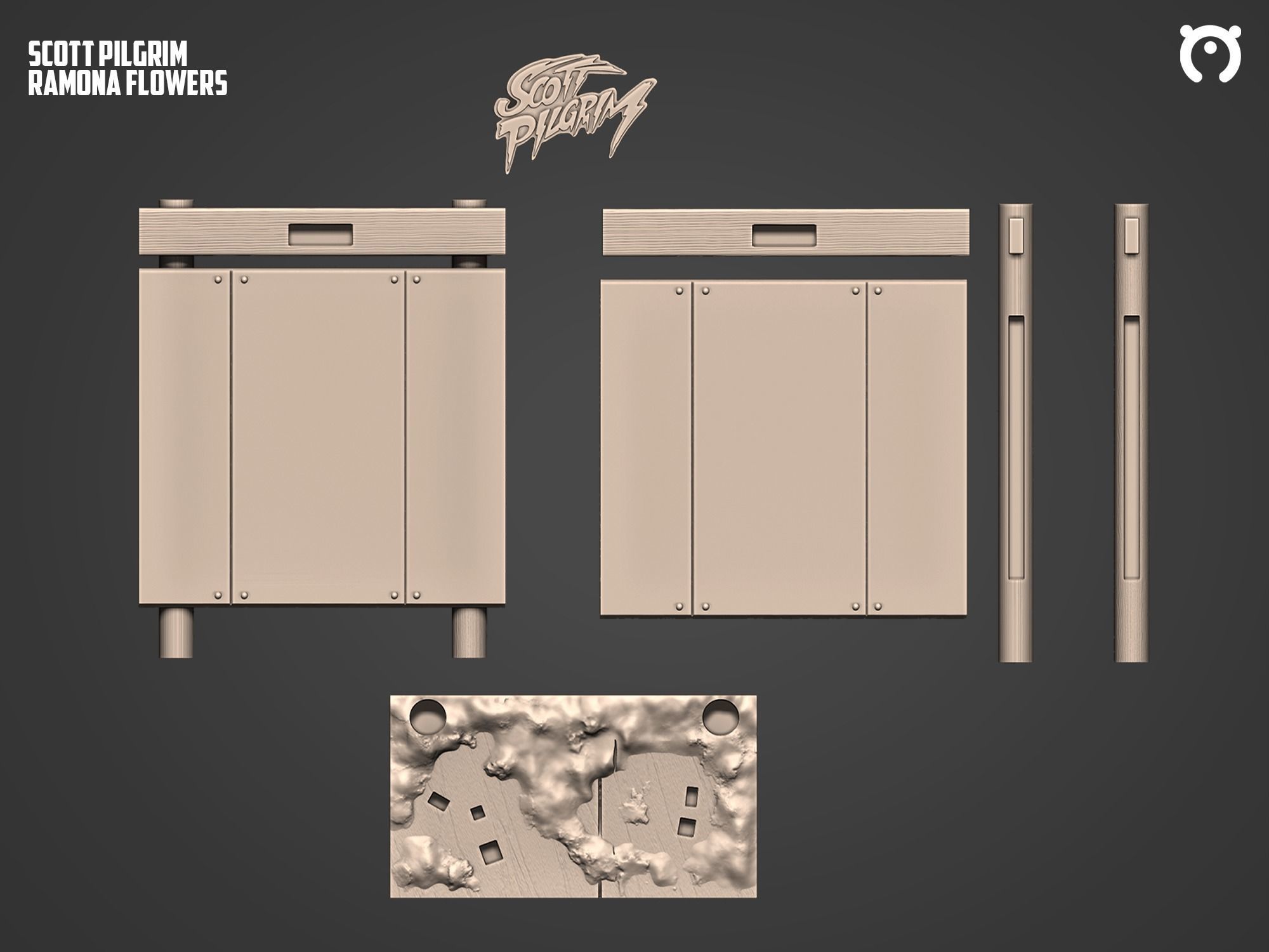 Scott Pilgrim 3D model 3D printable | CGTrader