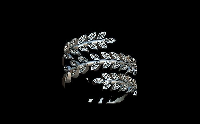 Olympic crown ring 3D model 3D printable | CGTrader