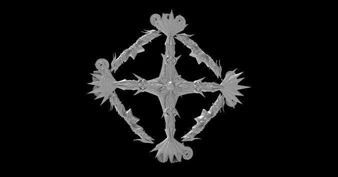 3D model White witch serpent design VR / AR / low-poly | CGTrader