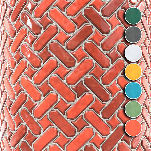 kitchen glaze tile PBR texture 009 Texture | CGTrader