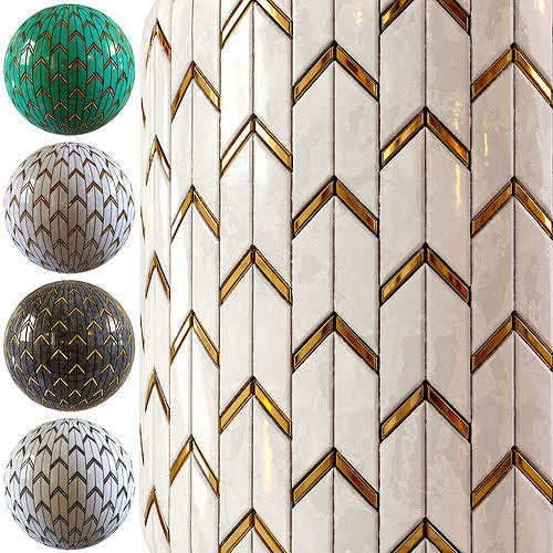 steel and marble tile PBR texture 003 Texture | CGTrader