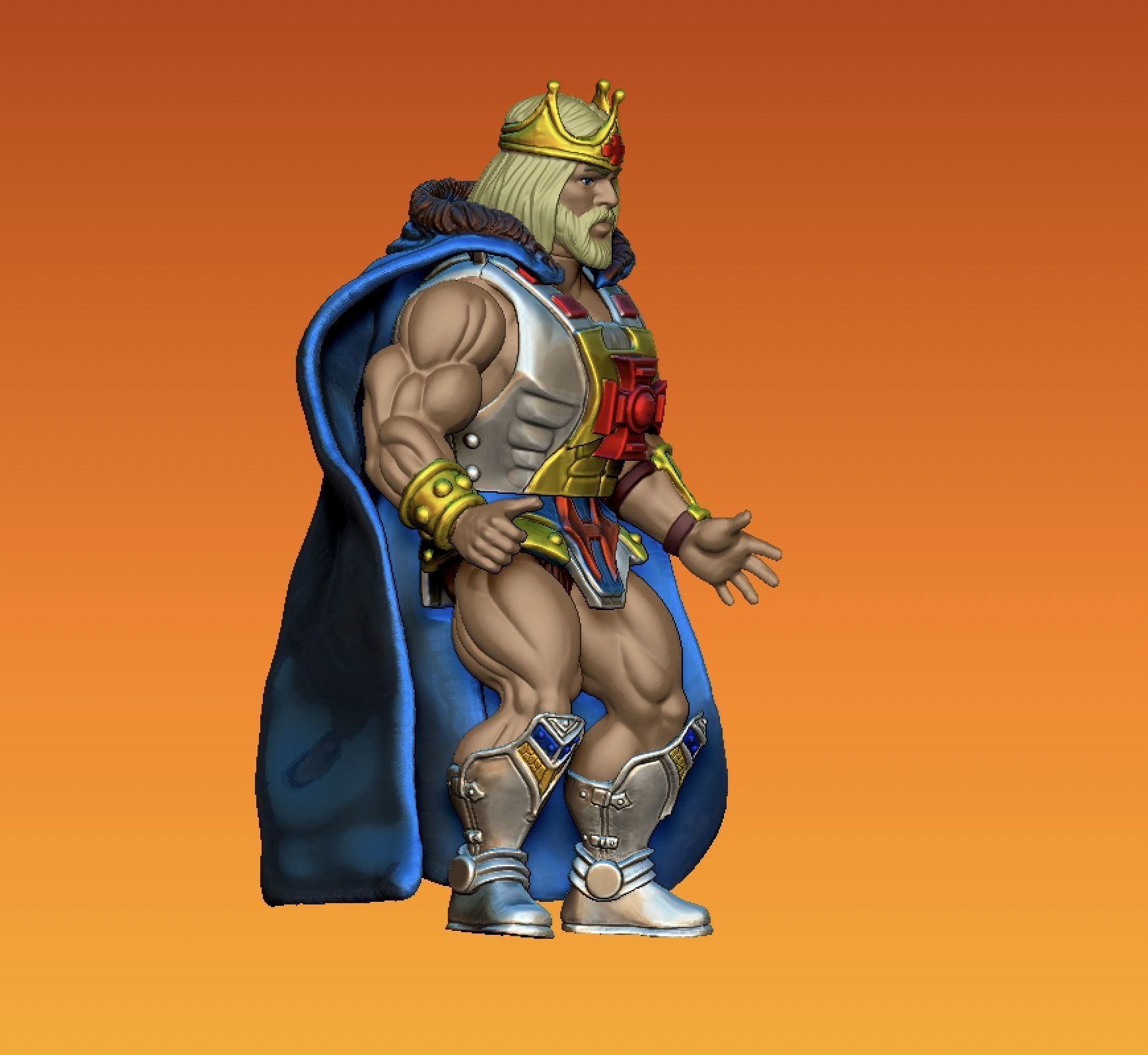 KING HE-MAN 3D model 3D printable | CGTrader