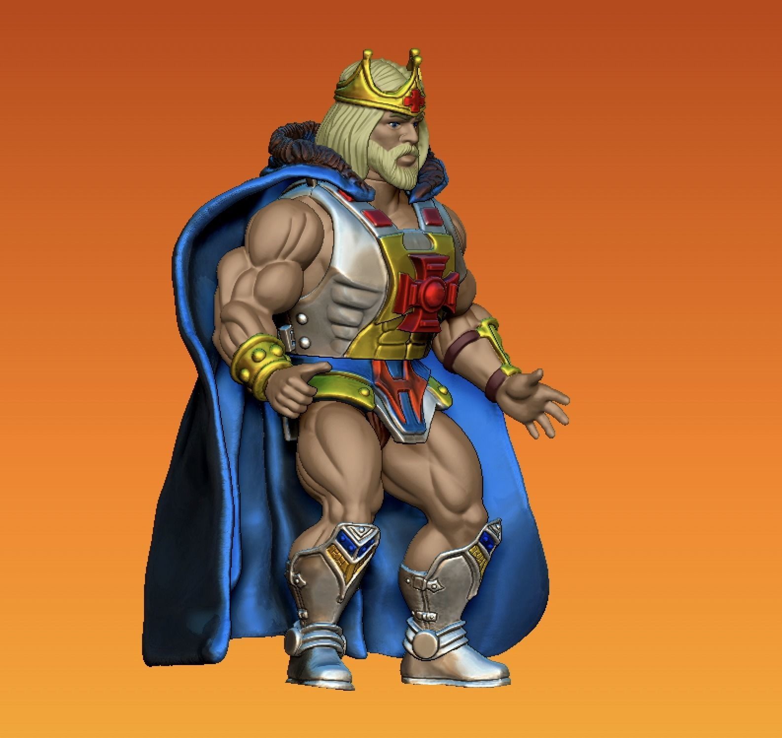 KING HE-MAN 3D model 3D printable | CGTrader