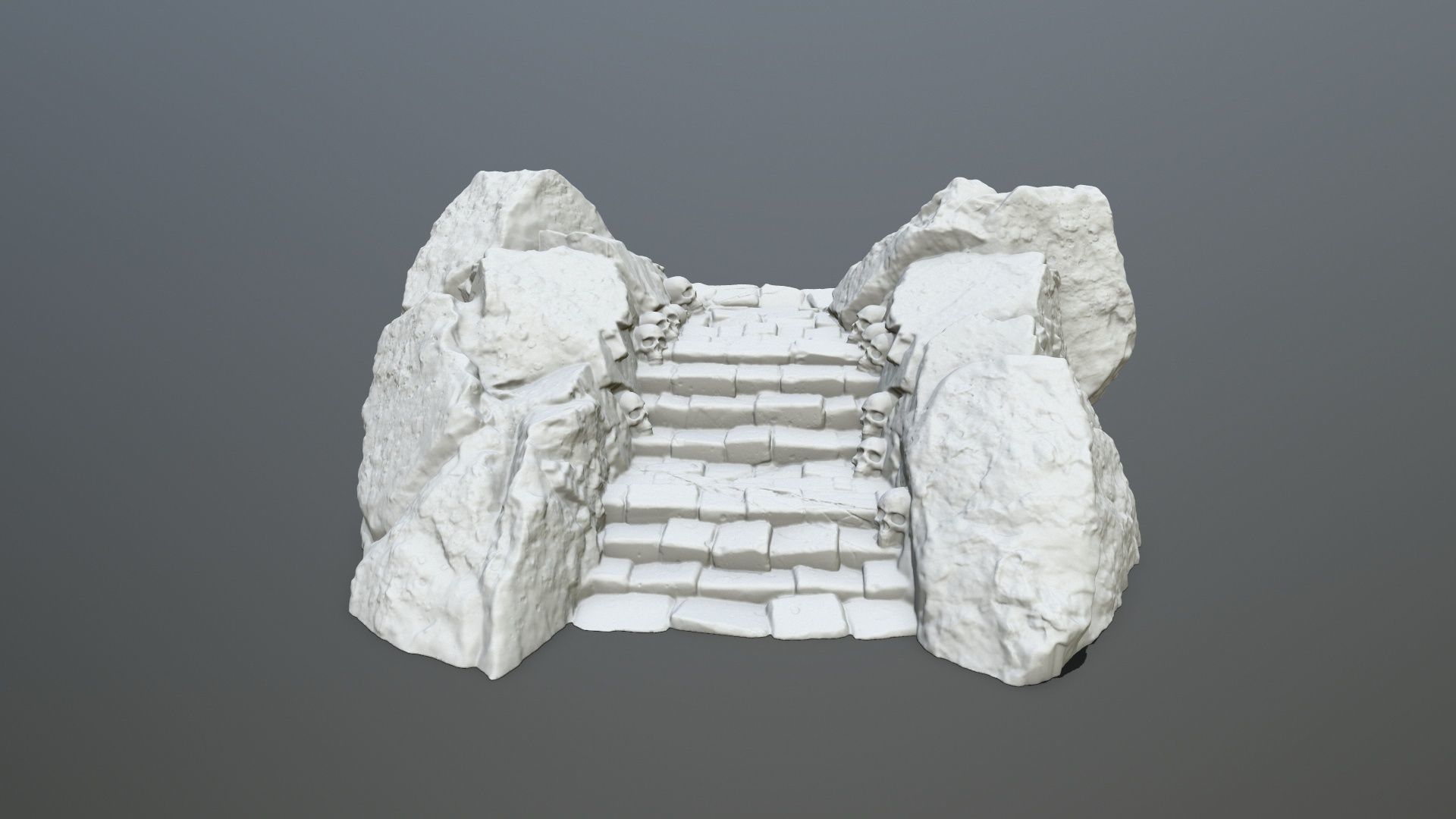 Ruin Stairs STL 3D model 3D printable | CGTrader