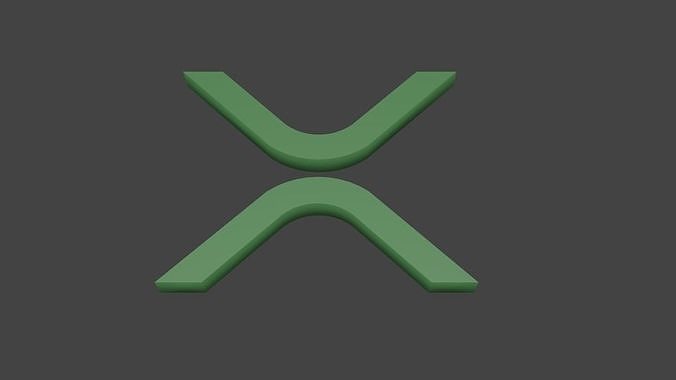 XRP ripple logo 3D model | CGTrader