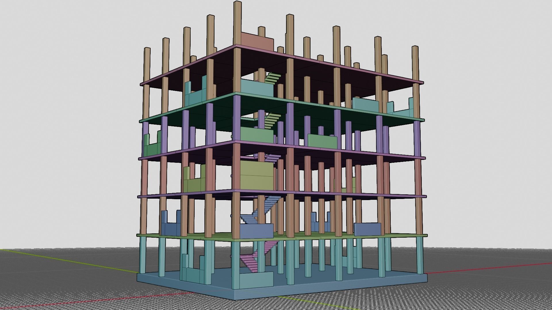 Under construction Building Low poly 3D model | CGTrader