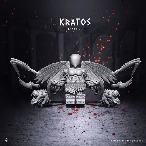 Lego Minifigures - Kratos God Of War 3 3D model 3D printable | CGTrader