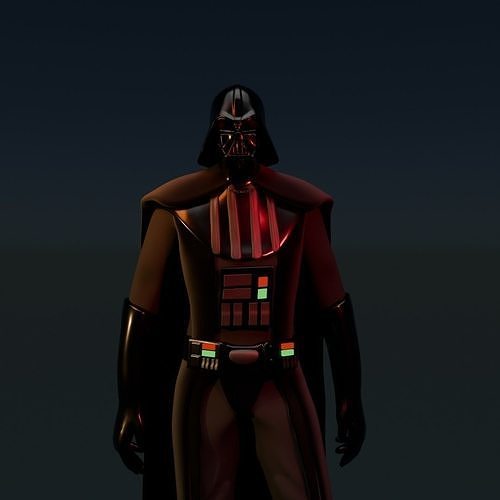 Darth Vader 3D model animated rigged | CGTrader