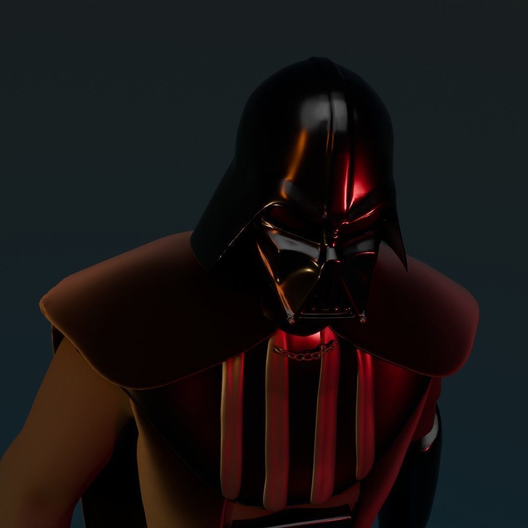 Darth Vader 3D model animated rigged | CGTrader