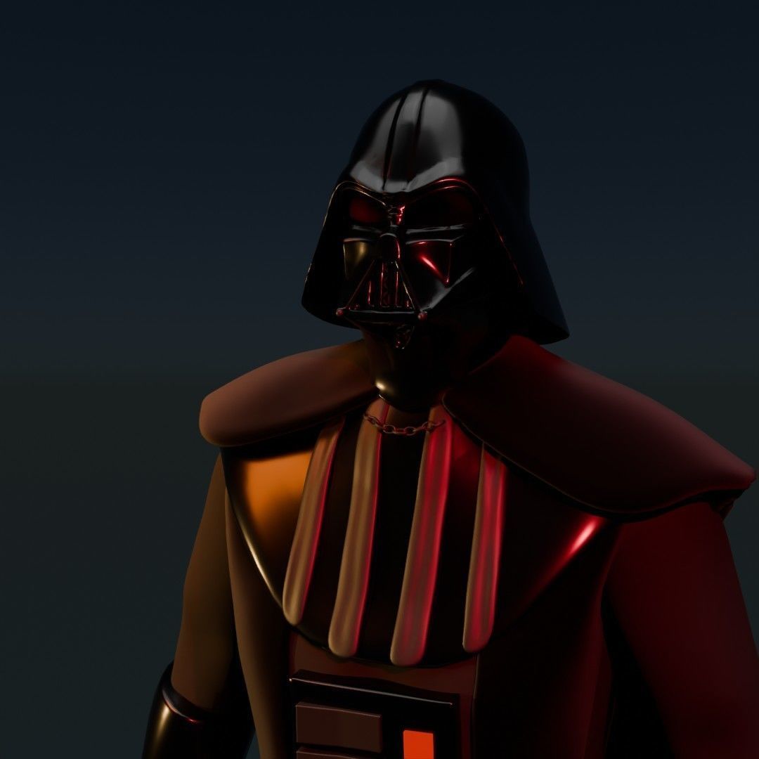 Darth Vader 3D model animated rigged | CGTrader