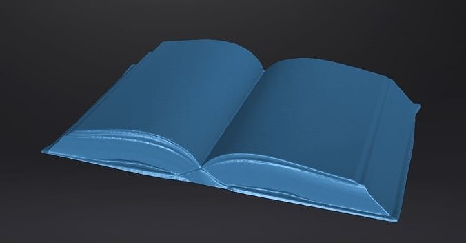 OPEN BOOK 3D model 3D printable | CGTrader