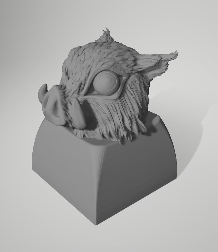 Inosuke keycaps 3D model 3D printable | CGTrader