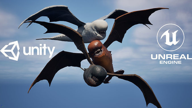 3D model Worm Monster VR / AR / low-poly | CGTrader