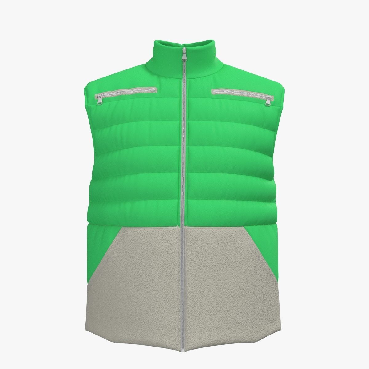 Puffer vest 3D model animated rigged | CGTrader