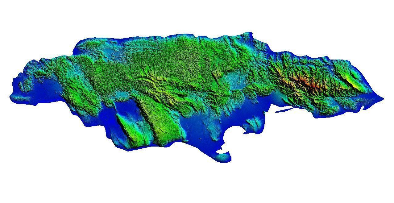 Captivating 3D Terrain Model of Jamaica Tropical Landscape 3D model 3D ...