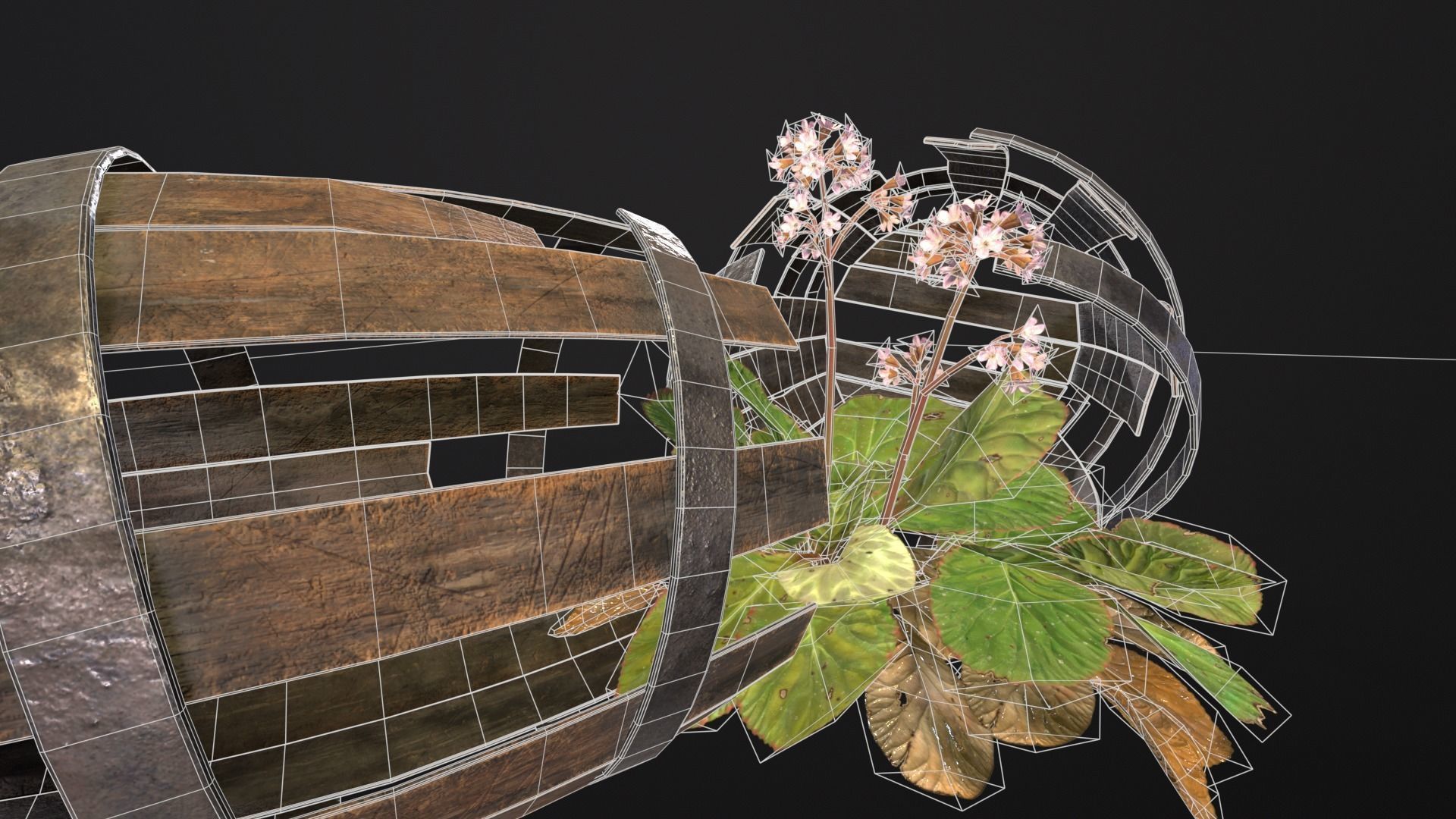 3D model Broken Old Barrels VR / AR / low-poly | CGTrader