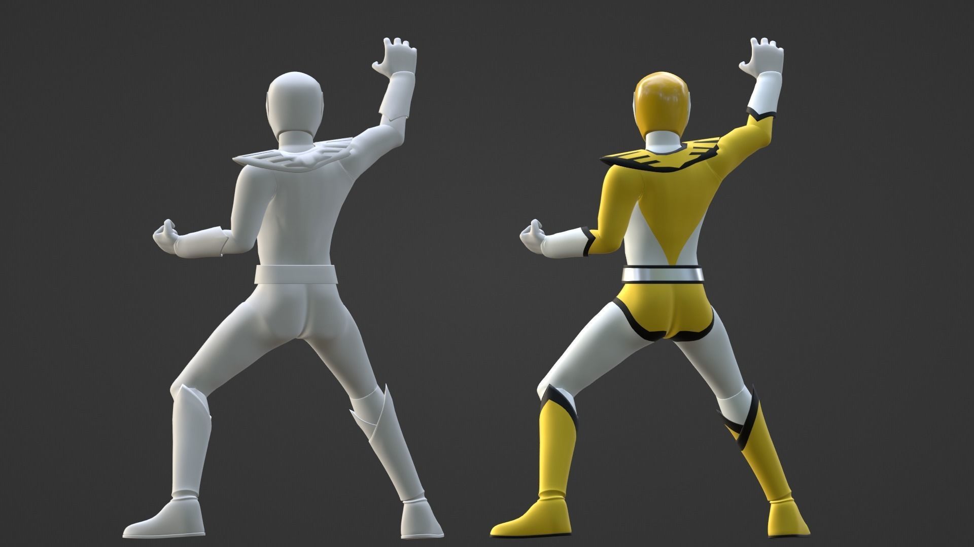 Yellow Owl - Chojin Sentai Jetman 3D model rigged | CGTrader