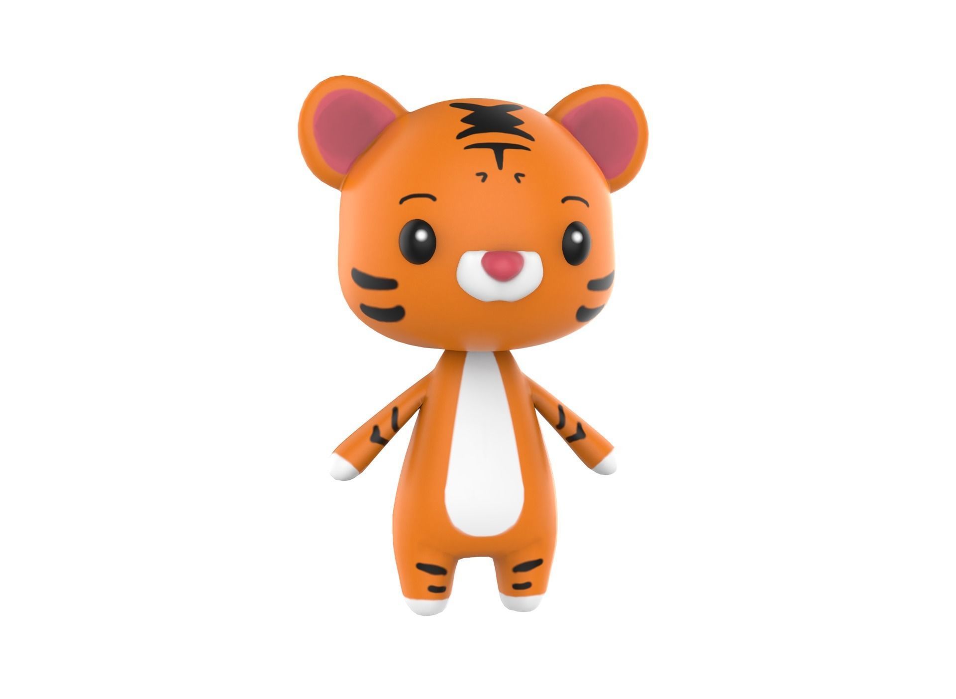 3D model Tiger low poly animated v001 VR / AR / low-poly | CGTrader