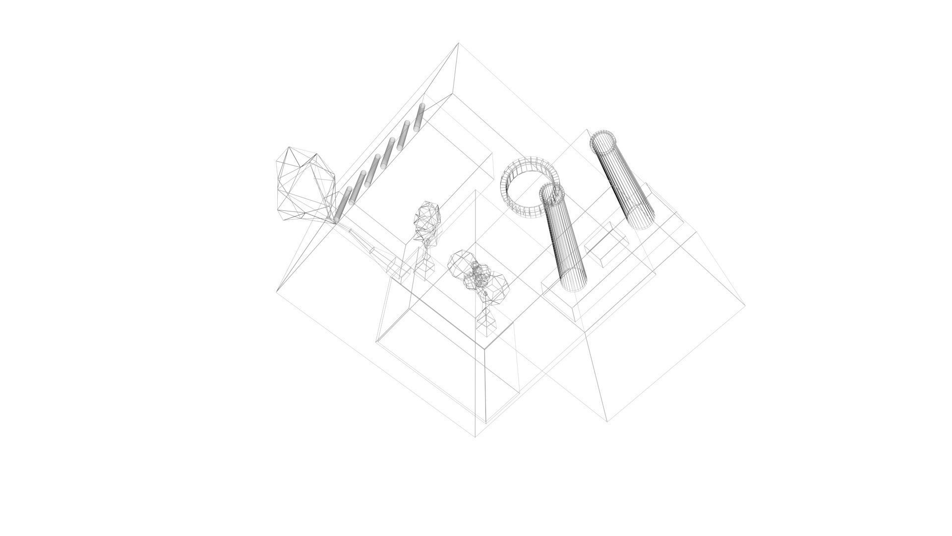 3D model Low Poly Cube World VR / AR / low-poly | CGTrader