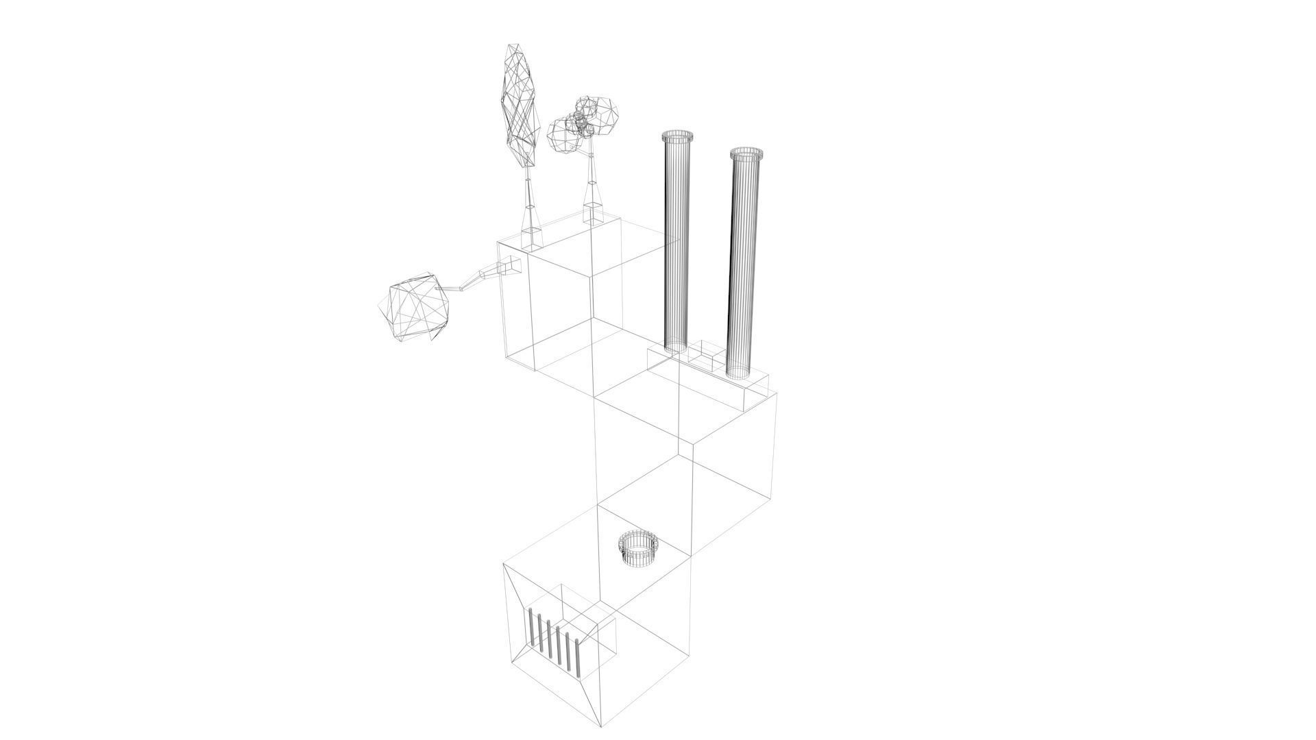 3D model Low Poly Cube World VR / AR / low-poly | CGTrader