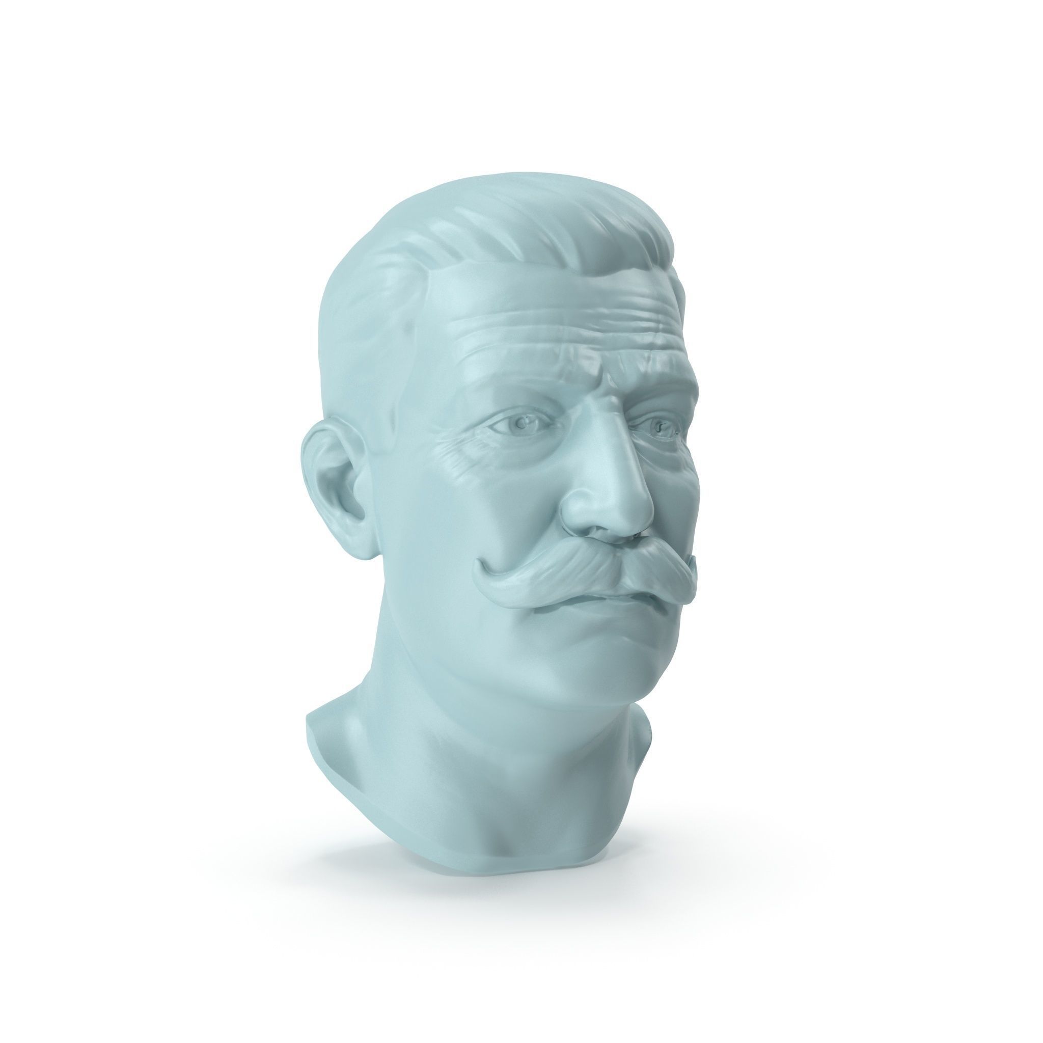 Male Head Print Ready 3D model 3D printable | CGTrader