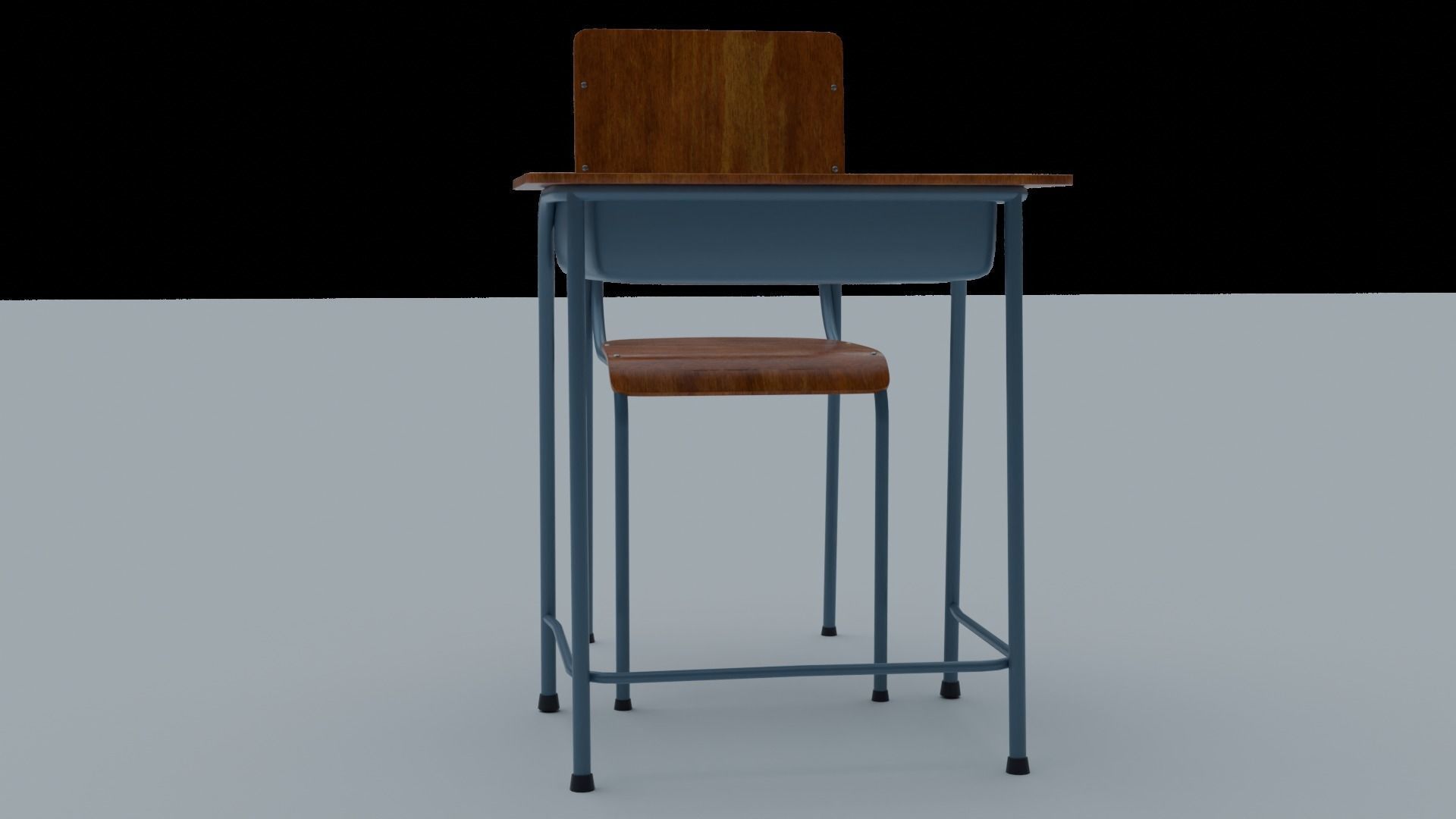 Classroom Chair and Desk 3D model | CGTrader