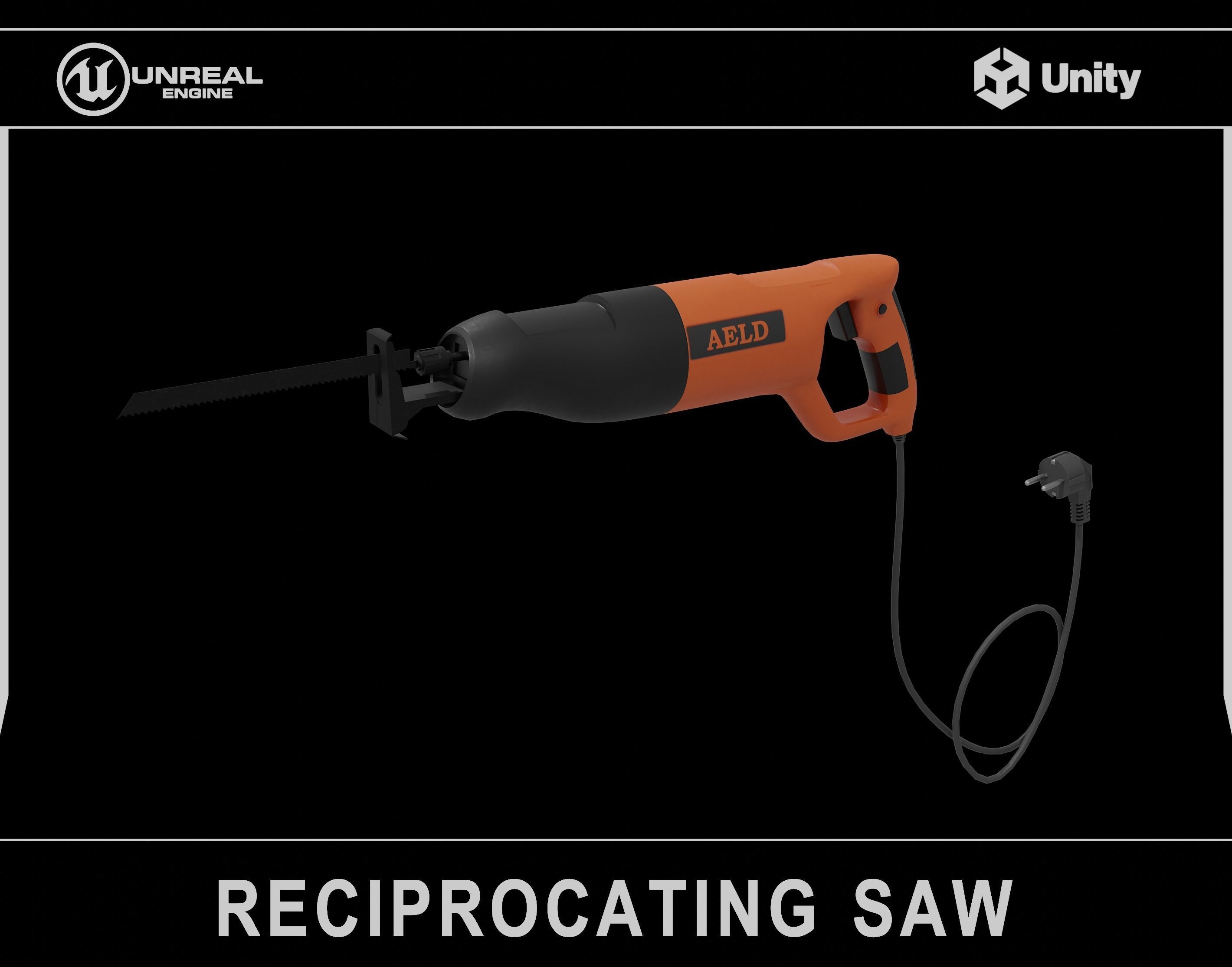 3D model Reciprocating Saw VR / AR / low-poly | CGTrader
