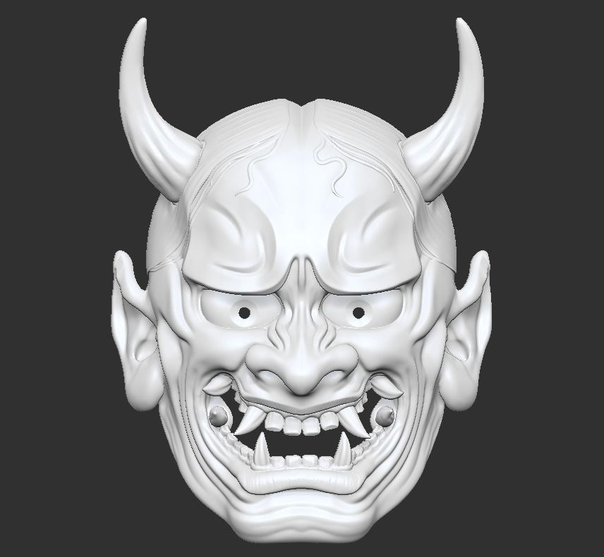 The Tengu mask in traditional Japanese style 3D model | CGTrader
