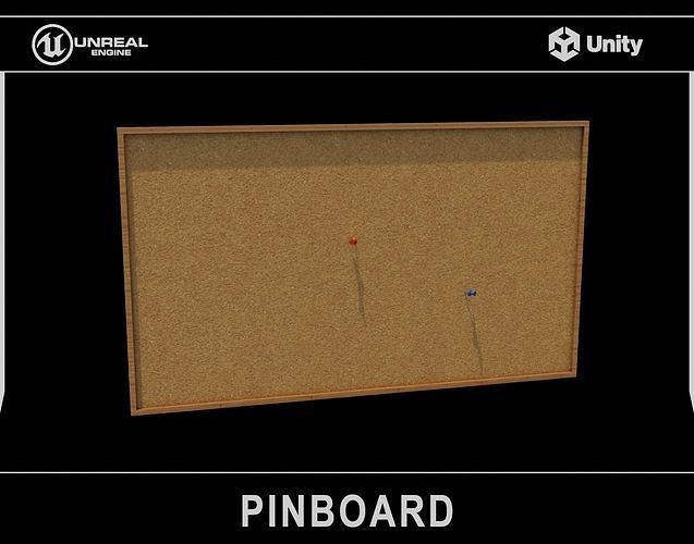 3D model Pinboard VR / AR / low-poly | CGTrader