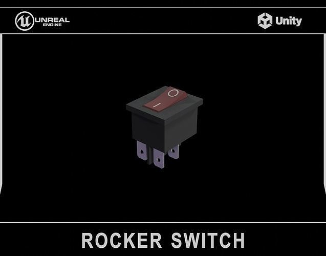 3D model Rocker Switch VR / AR / low-poly | CGTrader