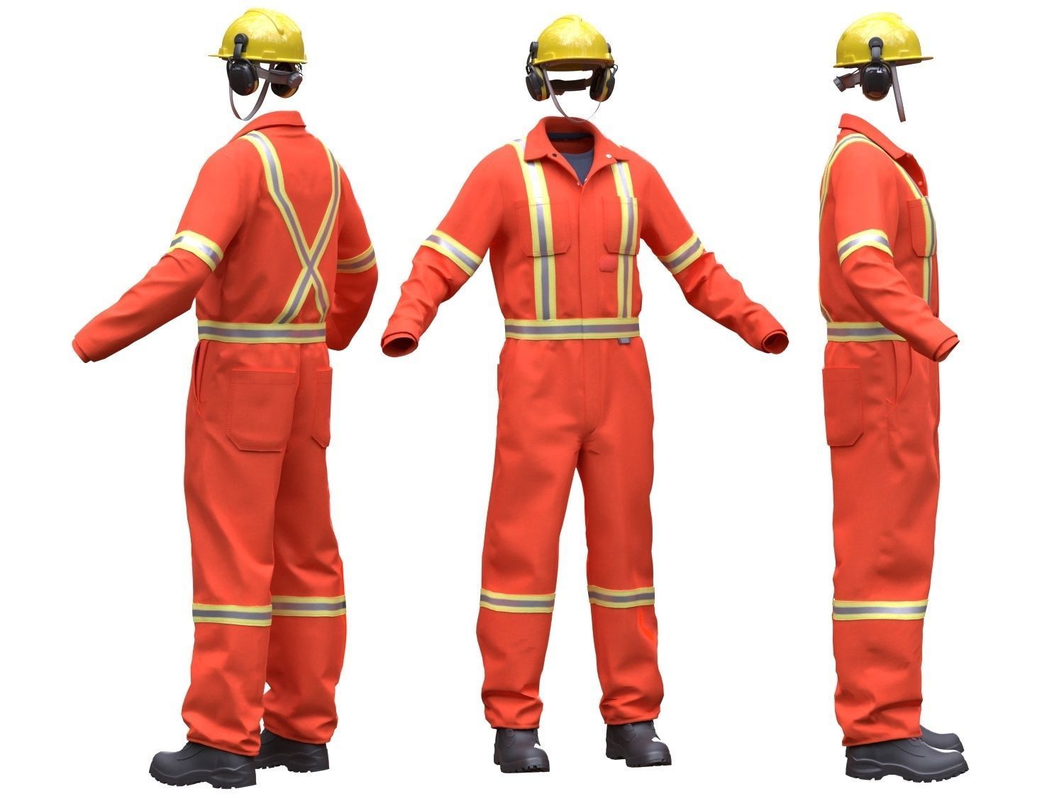 3D model Miner Outfit VR / AR / low-poly | CGTrader