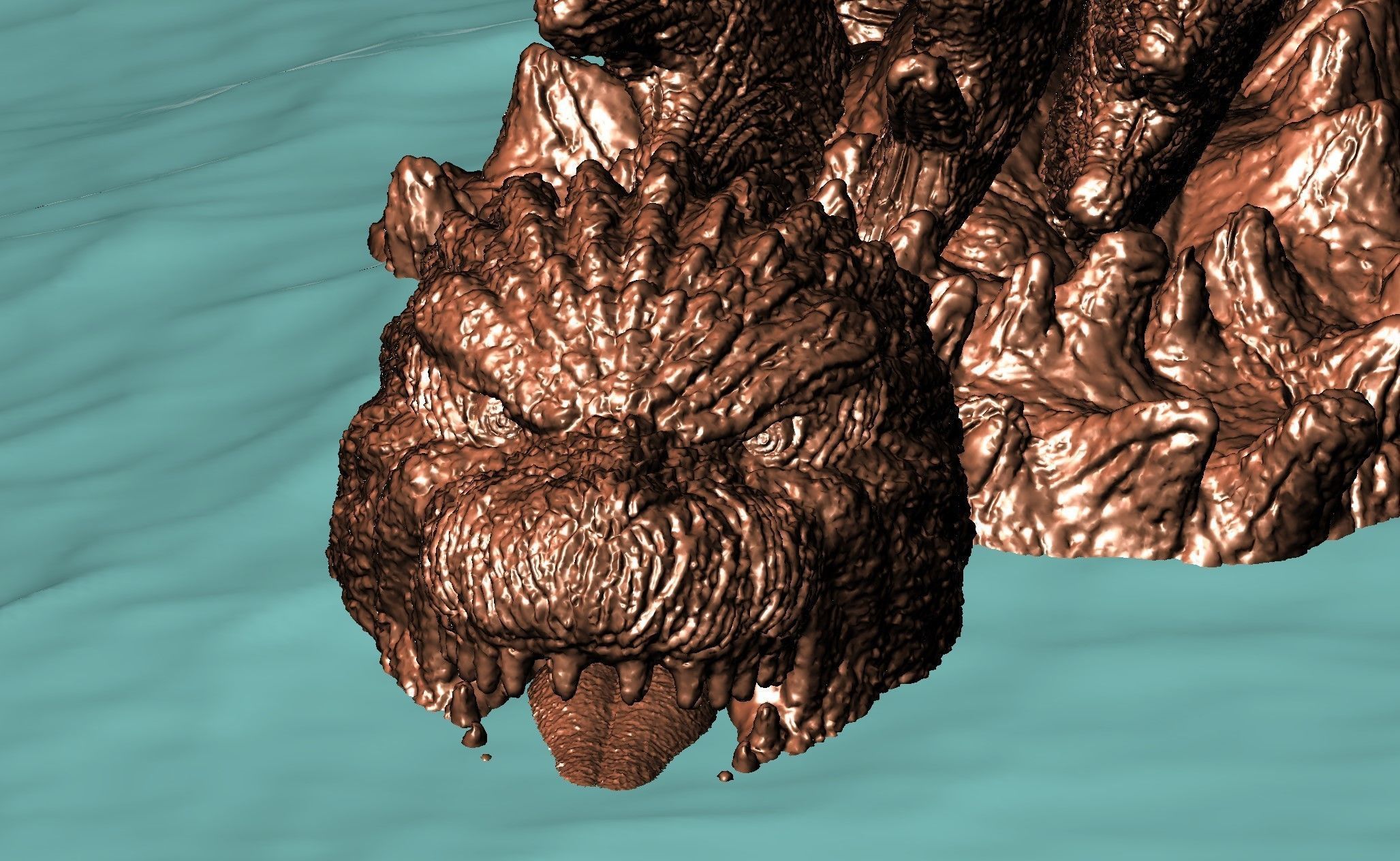 GODZILLA MINUS ONE -1 WATER SWIMMING GOJIRA KAIJU ULTRA DETAILED 3D ...