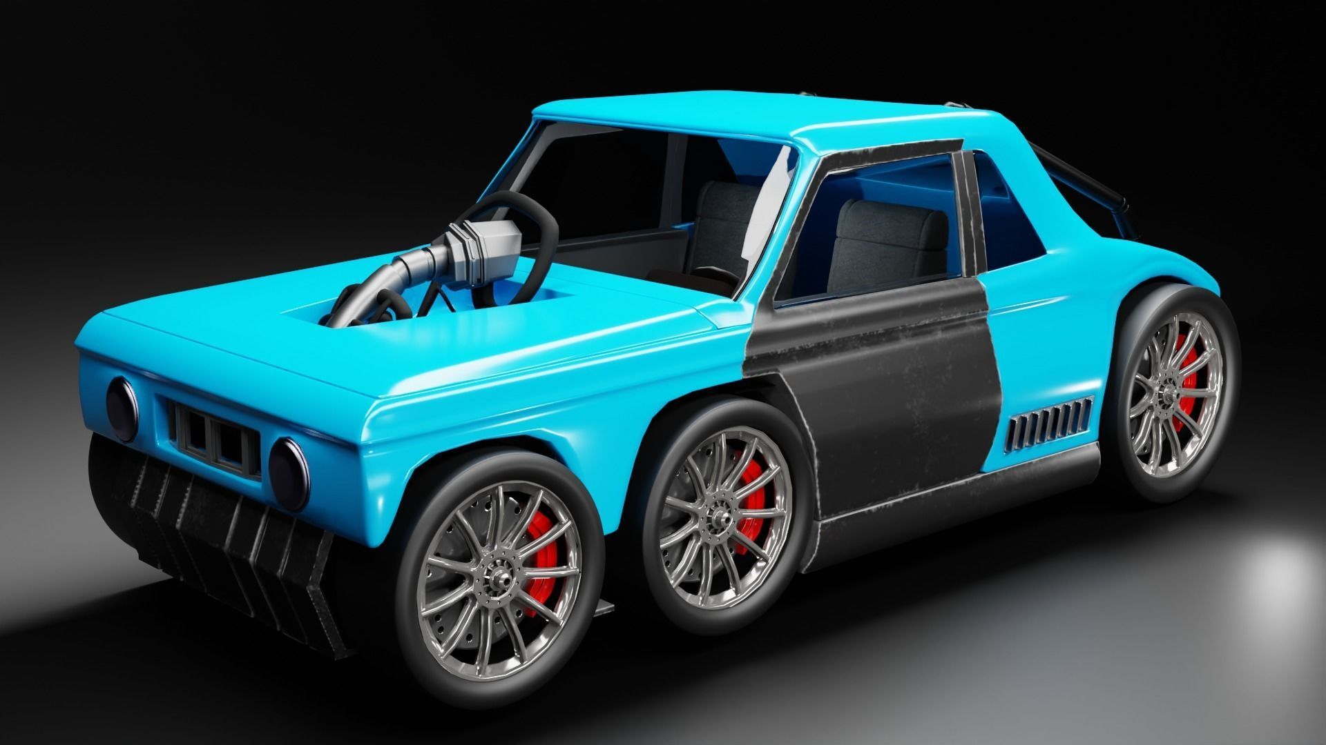 3D model 3 Muscle car VR / AR / low-poly | CGTrader