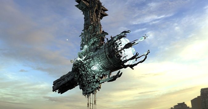 3D model Alien mothership harvester 1 VR / AR / low-poly | CGTrader