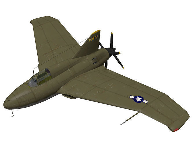 Northrop XP-56 Black Bullet 3D model | CGTrader