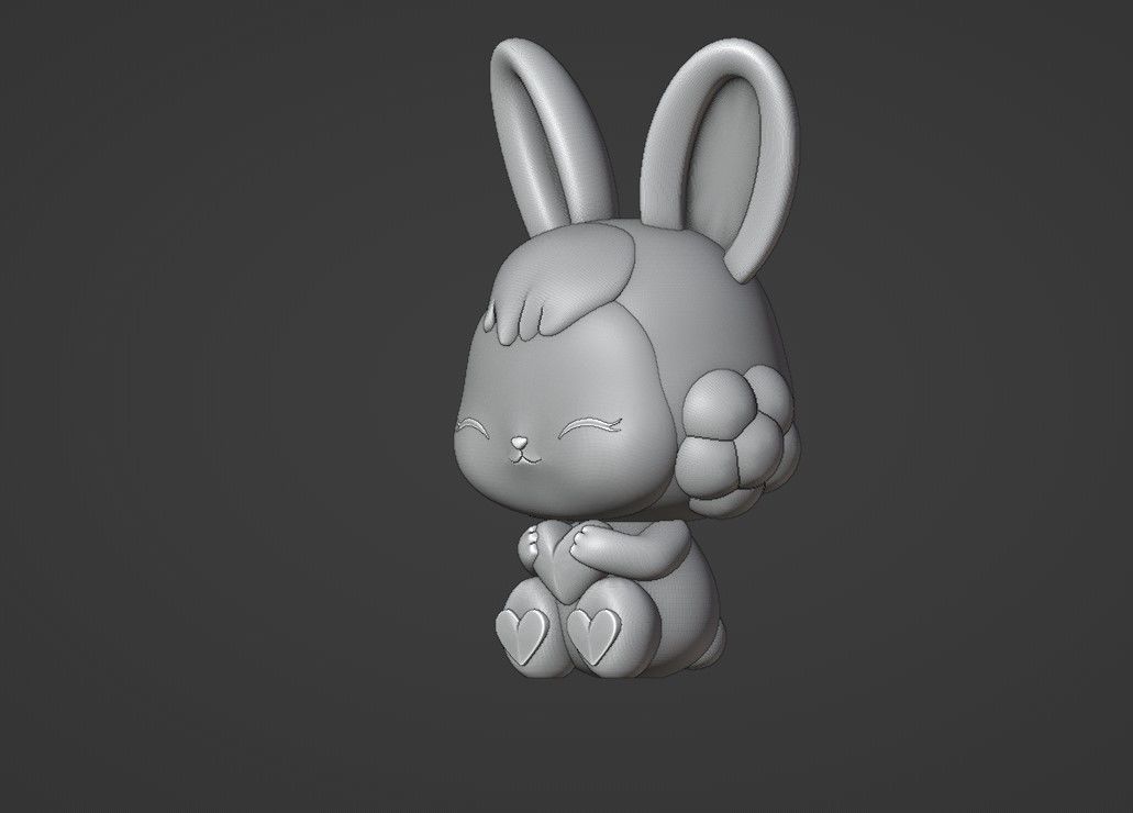rabbit 3D model 3D printable | CGTrader
