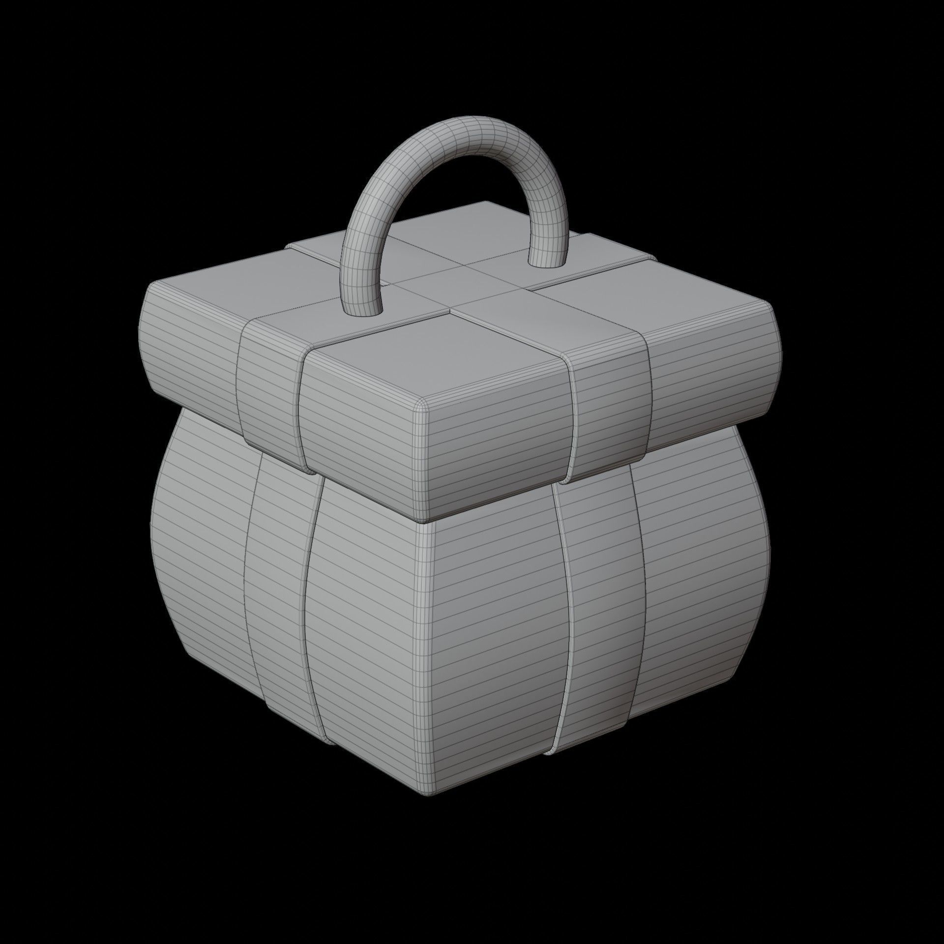 Christmas Present Gift Box 3D model 3D printable | CGTrader